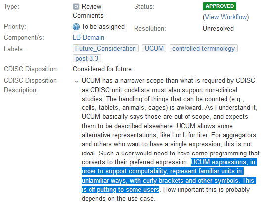 Working on and with CDISC Standards: CDISC-CT 2017-12-22: PK Units