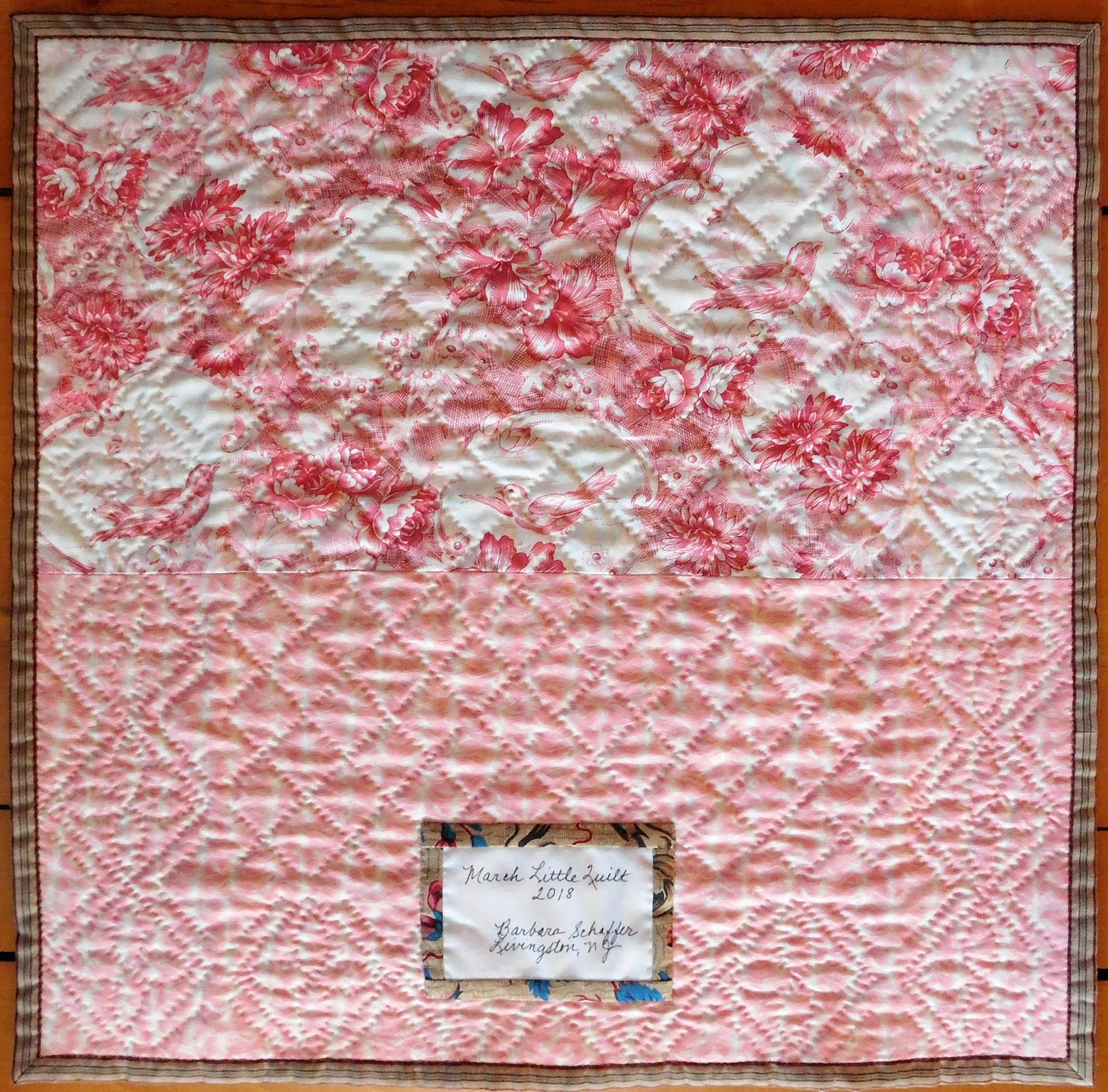 Quilts, Gravestones, and Elusive Ancestors: March's Little Quilt & Hallway