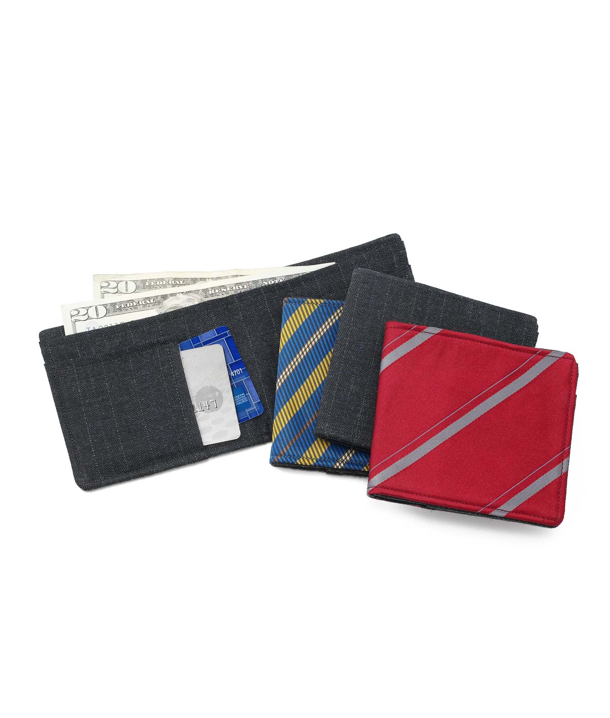 Things Is Cool: Recycled Necktie & Suit Wallet by Laura Skelton