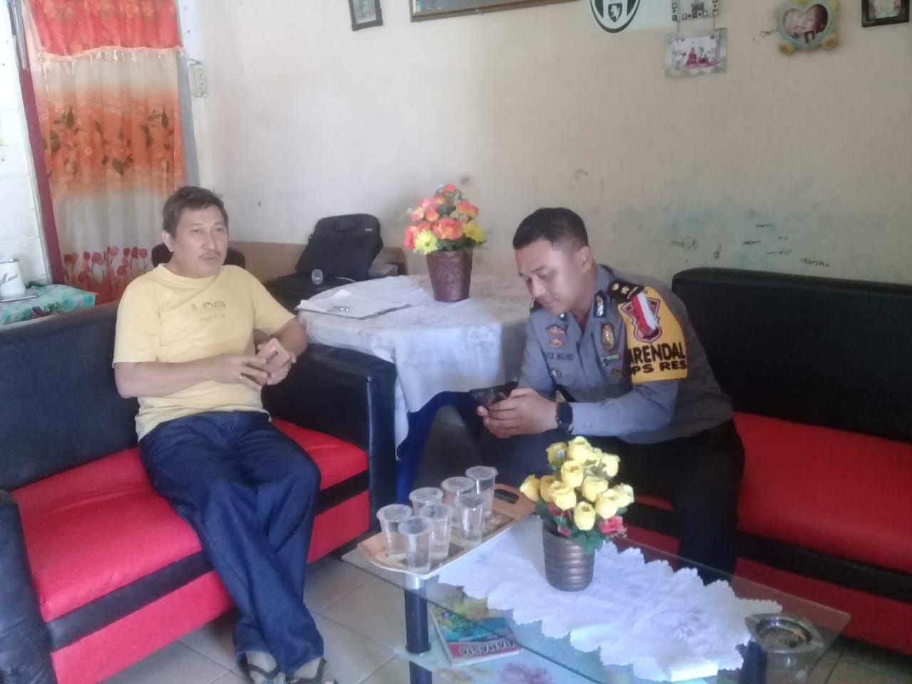 Kunjungan Desa Ongkaw Dua, Ini pesan Kabag Ops Kompol Syaiful Wachid SH, S.I.K - FokusAktual.co.id