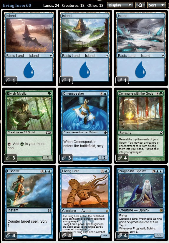 Magic the Gathering Adventures: [Standard] Living Lore build-around