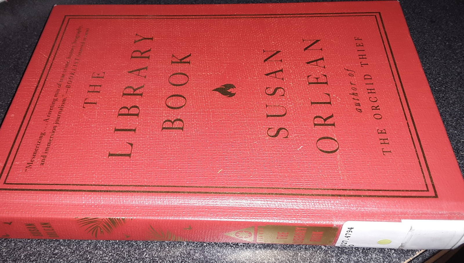 AprilLibrarian: Review of Susan Orlean's The Library Book