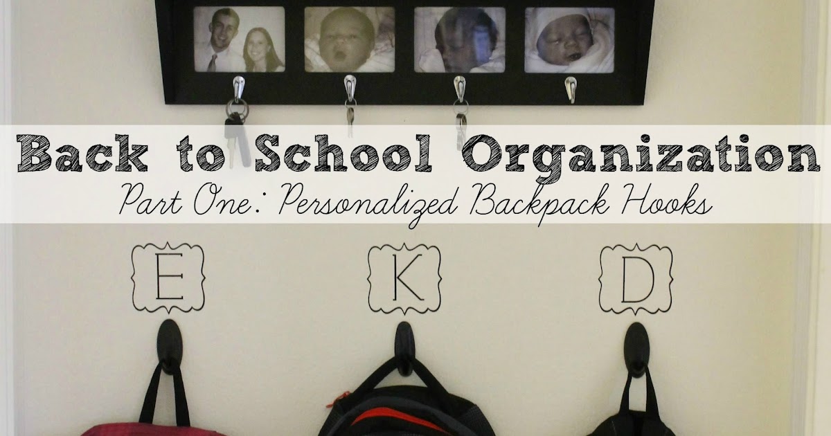 Personalized Backpack Hooks | Occasionally Crafty: Personalized ...