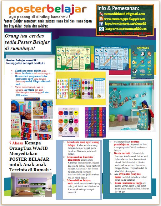 Poster Belajar Anak Keren - Indonesia Mendidik