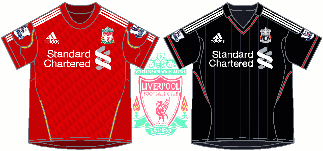 Fútbol Mundial Kits - Uruguay: Liverpool F. C. - 2011/2012 (home, away ...