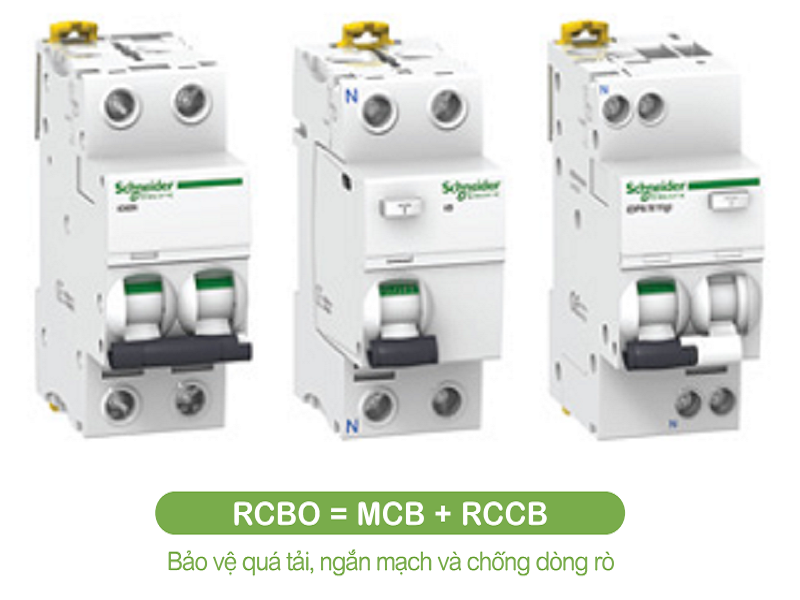 RCBO - Thiết bị bảo vệ an toàn điện cho gia đình - Cơ Điện Tử Sài Gòn
