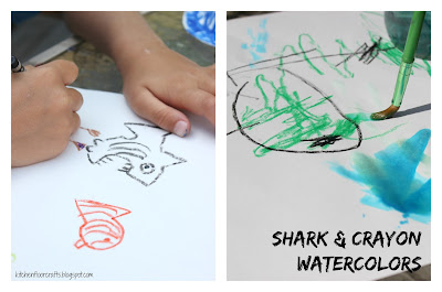 Kitchen Floor Crafts: Shark Week (A Simple Summer Theme)