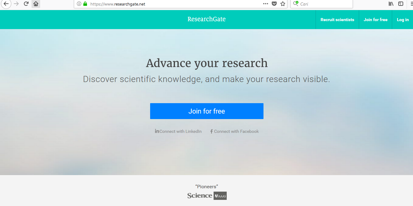 TUTORIAL MEMBUAT AKUN RESEARCHGATE UNTUK DOSEN - Educate by Rima