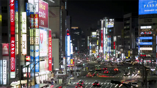 Ciudades de noche (12 Gifs)