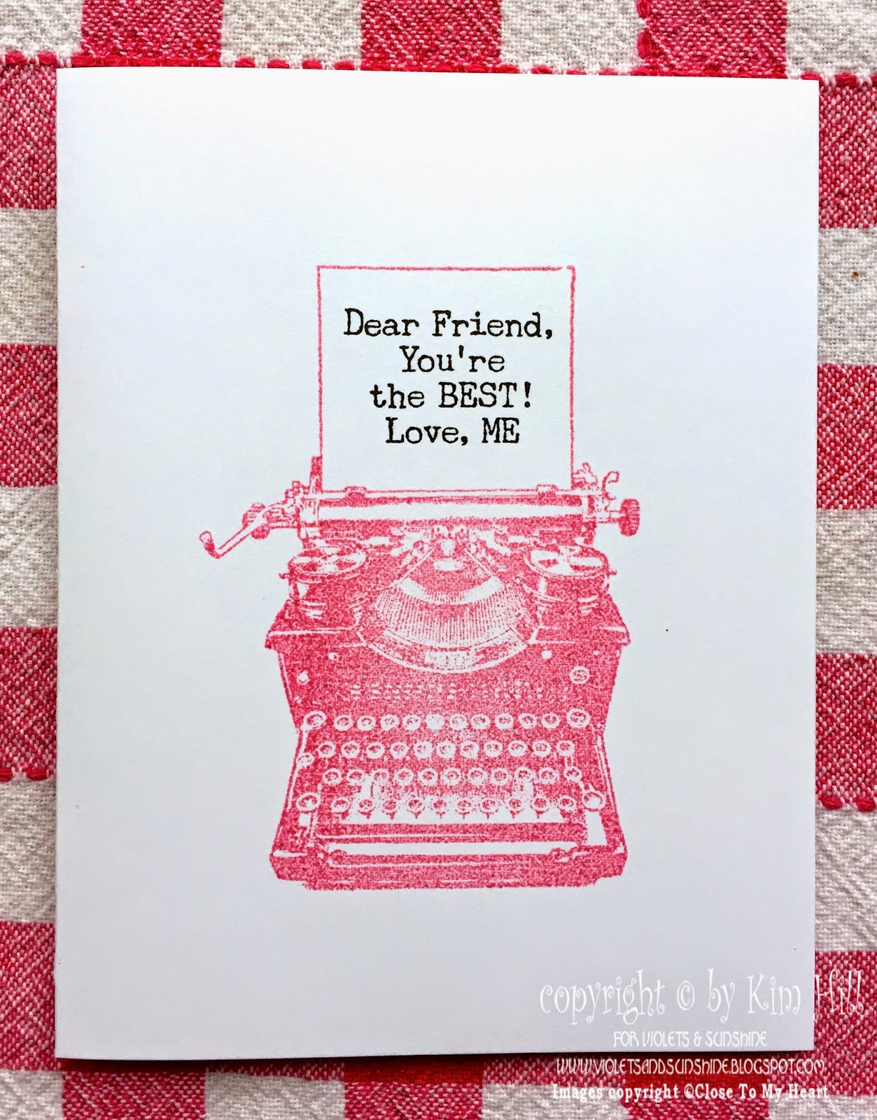 Violets & Sunshine: Say Anything....with a card