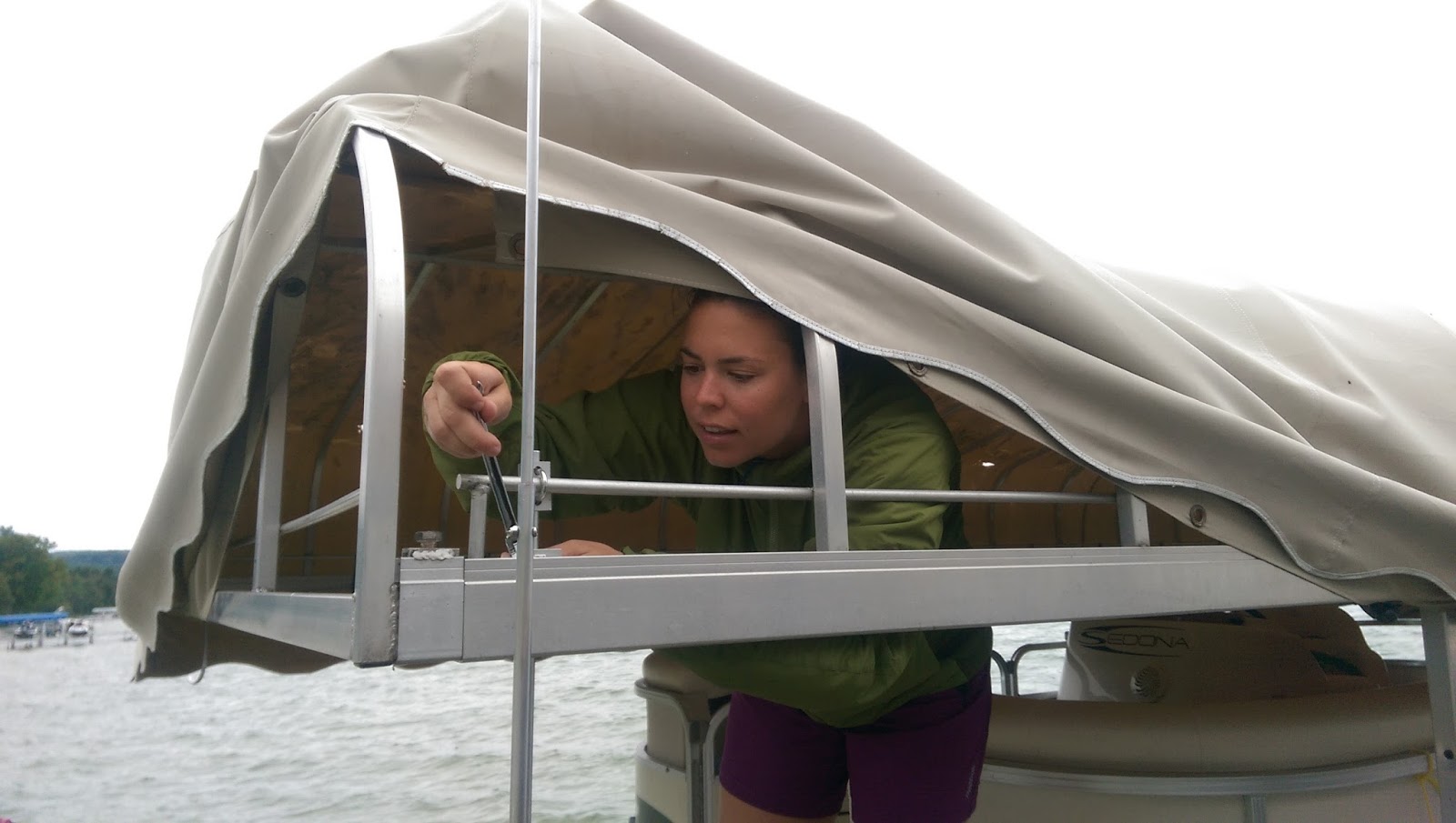 The Chad Experience: DIY Boat Canopy Bird Wire - Effective and Elegant ...