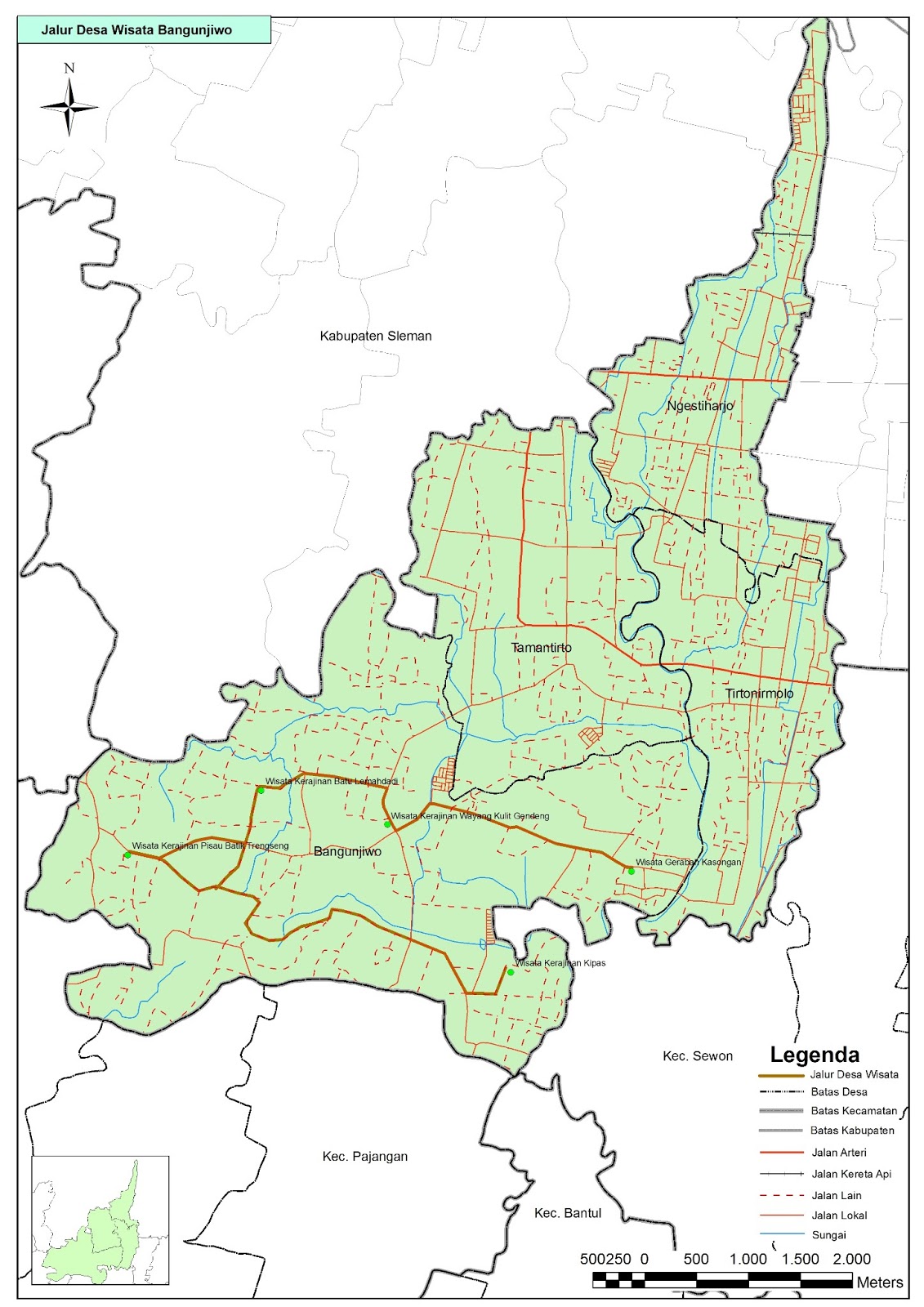 Bantul Magnificent: Kumpulan Peta Kabupaten Bantul
