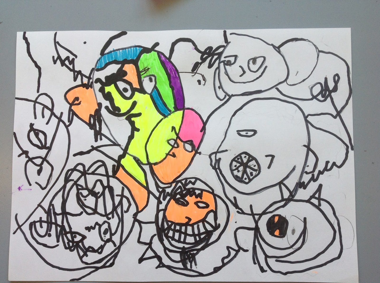 Year 3/4 - Blind Contour Drawing