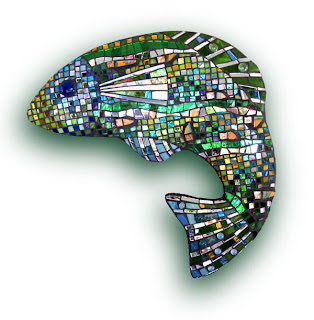 Kim Larson Art, Mosaics + More: Mosaic Fish