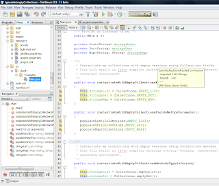 Inspired by Actual Events: Type-safe Empty Collections in Java