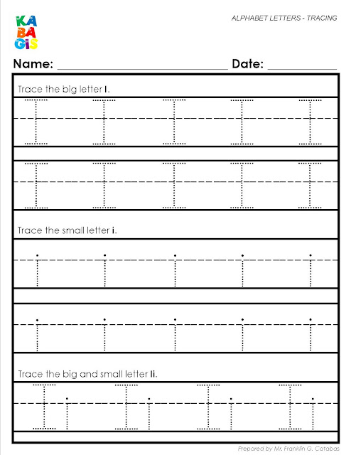 Kabagis: Alphabet Letters - Tracing A - Z