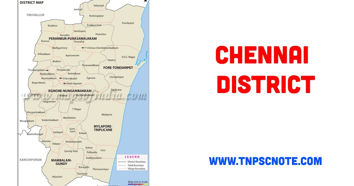 Chennai District Information, Boundaries and History from Shankar IAS ...