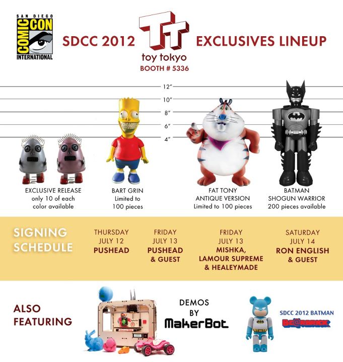 Collecting Toyz: Toy Tokyo Announces SDCC 2012 Exclusives & Signing ...