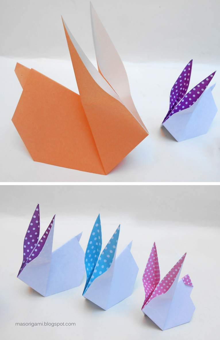 mas origami: Conejitos de Pascua de origami