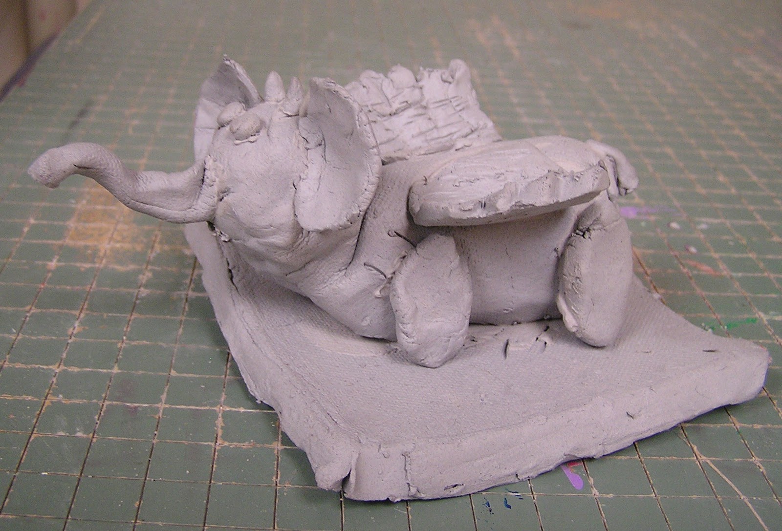 P. C. K. Art Room : Clay Gargoyle sculptures