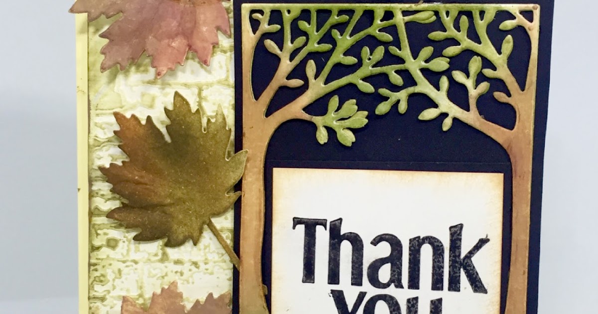 CottageBLOG: AUTUMN THEMED THANK YOU CARD.