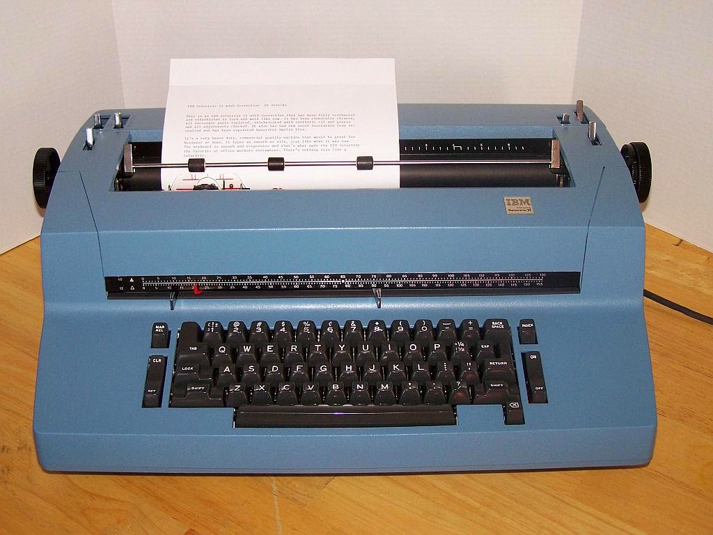 IBM Selectric Typewriters: Selectric II with Correction SOLD