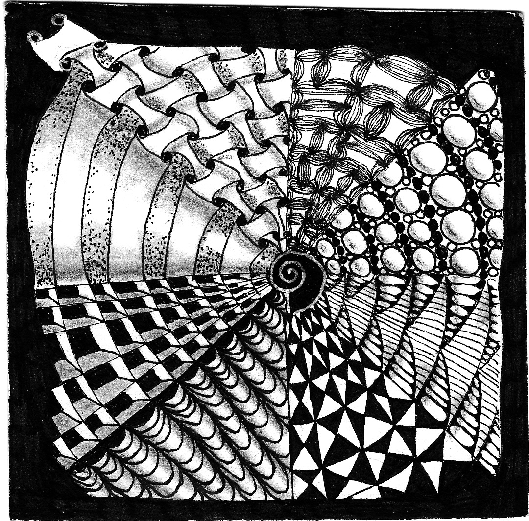 inquisitive-Sue: Zentangle Weekly Challenge #64 String Theory ...
