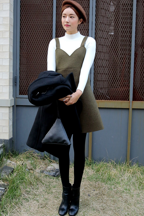 [Stylenanda] Sleeveless Sweetheart Neck Dress | KSTYLICK - Latest ...