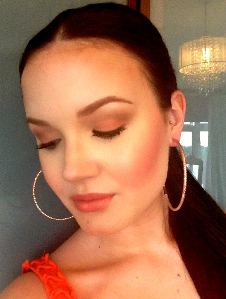 Summer Coral Makeup Look - Maybe Its Megan Leigh