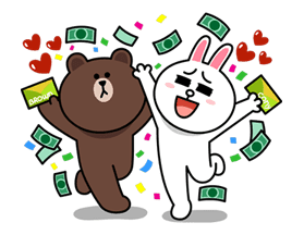 png : Brown Cony in KBank world