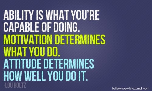 ABILITY IS WHAT YOU'RE CAPABLE OF DOING. MOTIVATION DETERMINES WHAT YOU ...