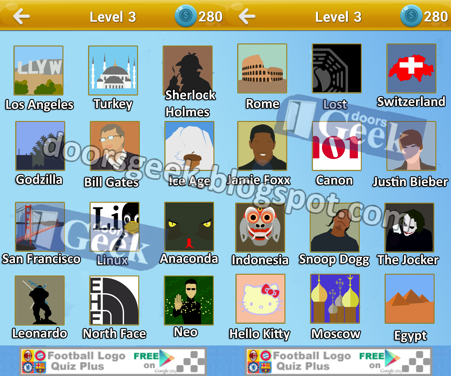 Icomania - What's the Icon? Level 3 ~ Doors Geek