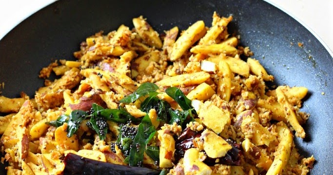 Chakka Kuru Thoran/ Jack fruit seeds Thoran ~ Lincy's Cook Art