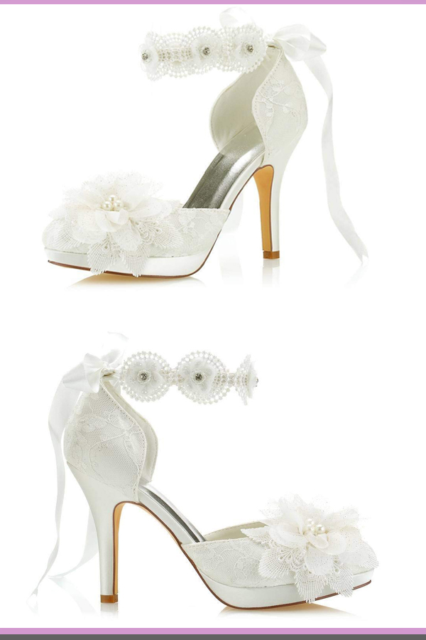 Satin Hochzeitsschuhe