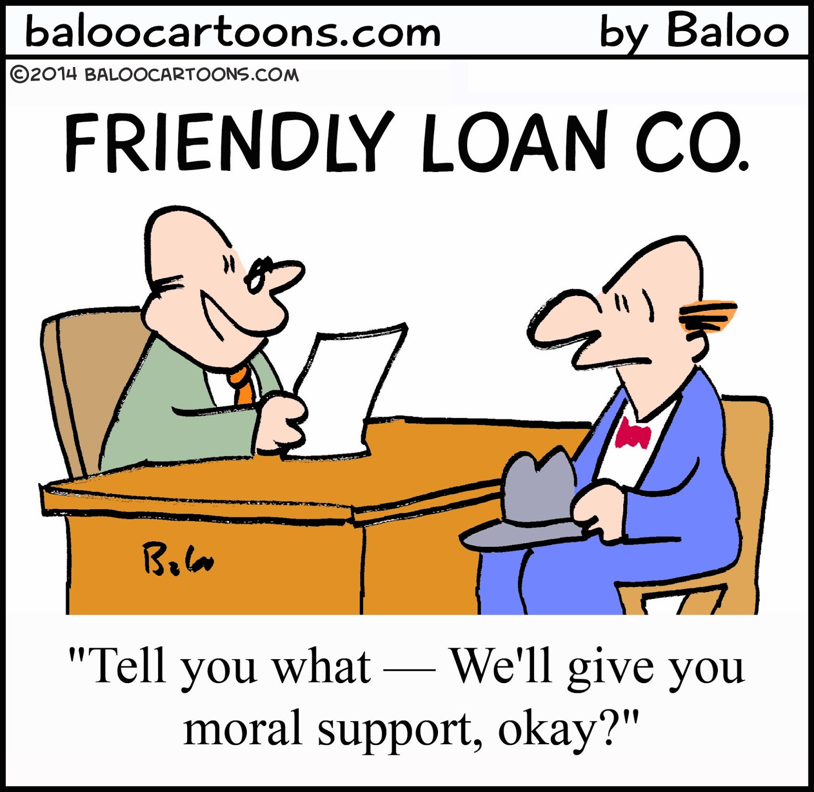 BALOO'S CARTOON BLOG: Loan Company Cartoon