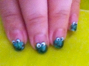 It's All About Nail Arts: Froggy Tips Nail Art