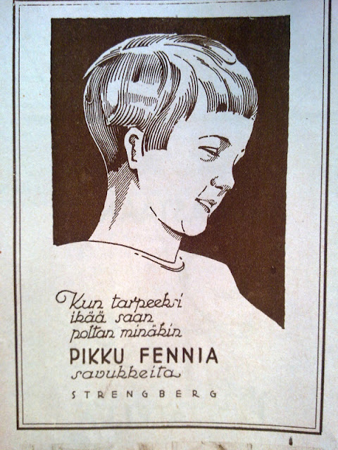 VALKOINEN LEINIKKI: Vanhoja mainoksia