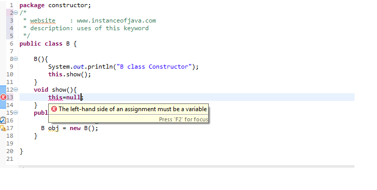 Top 10 Java Interview Questions And Programs On This Keyword Instanceofjava