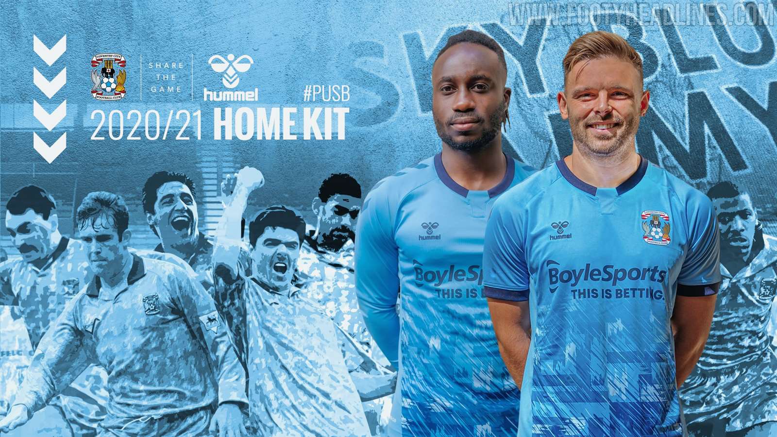 Coventry City 20-21 Home & Away Kits Released - Footy Headlines