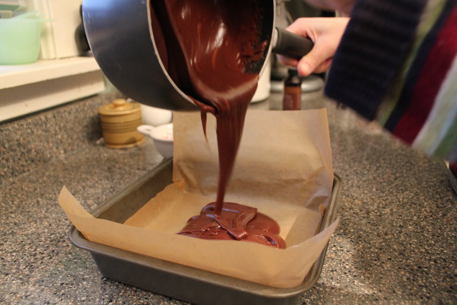 Candy Cane Chocolate Fudge