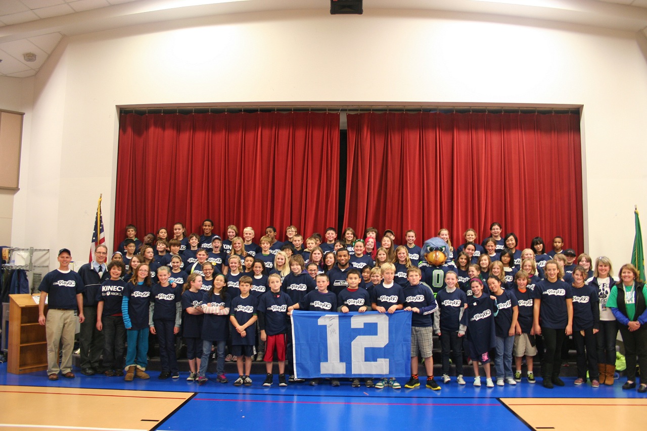 Shoreline Area News: Seahawks visit Syre Elementary to promote healthy ...