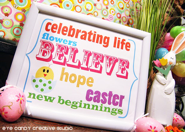 Eye Candy Creative Studio: FREEBIE :: EASTER Art Print