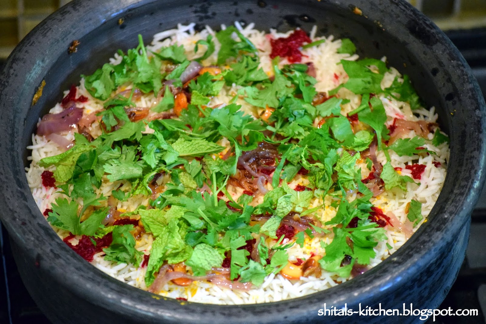 Shital's-Kitchen: Vegetable Dum Biryani