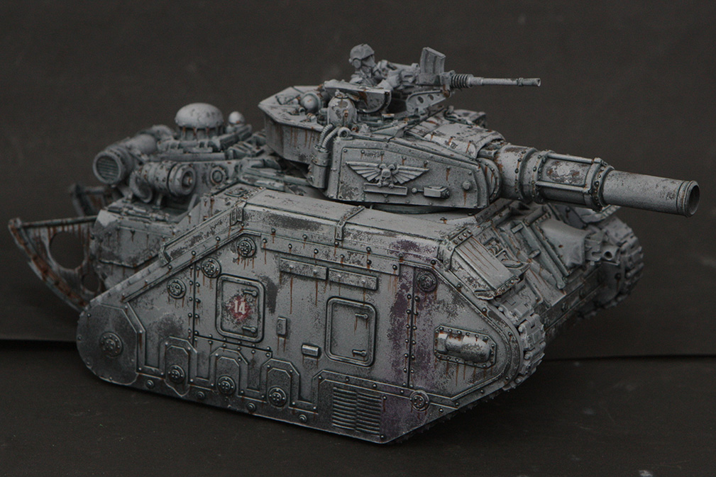Miniature Fairy Tales: DkoK: Painting a Leman Russ Tank in winter camo