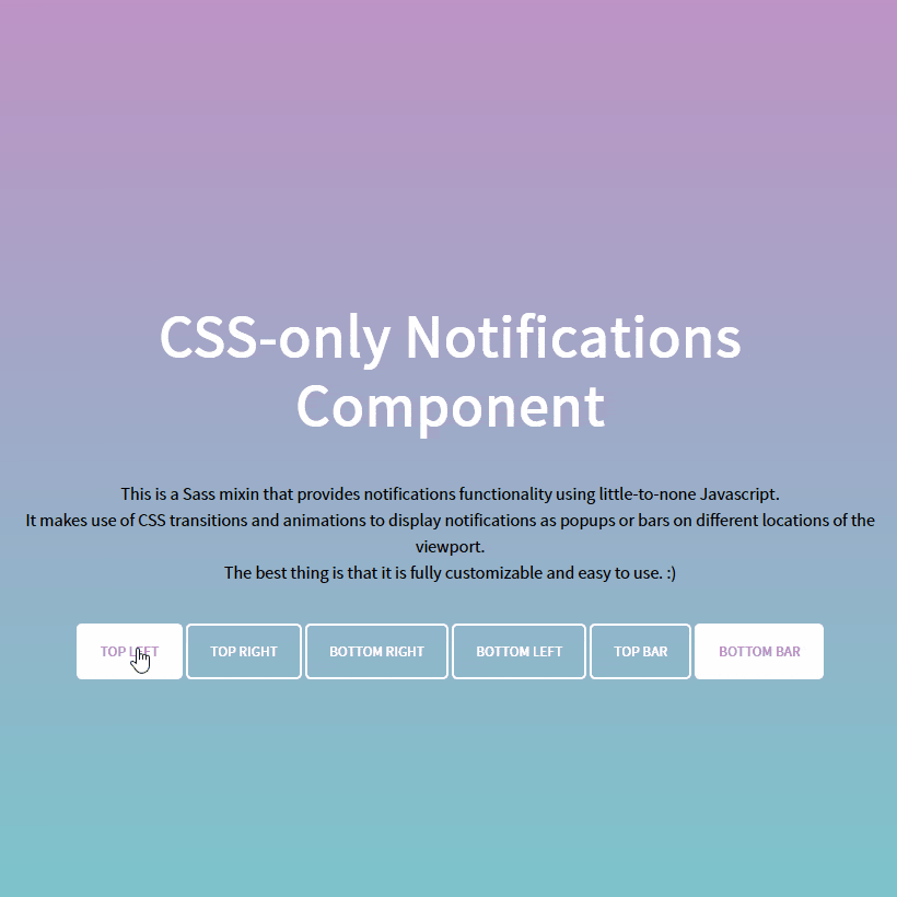 Css Only Notifications Component Code Typo