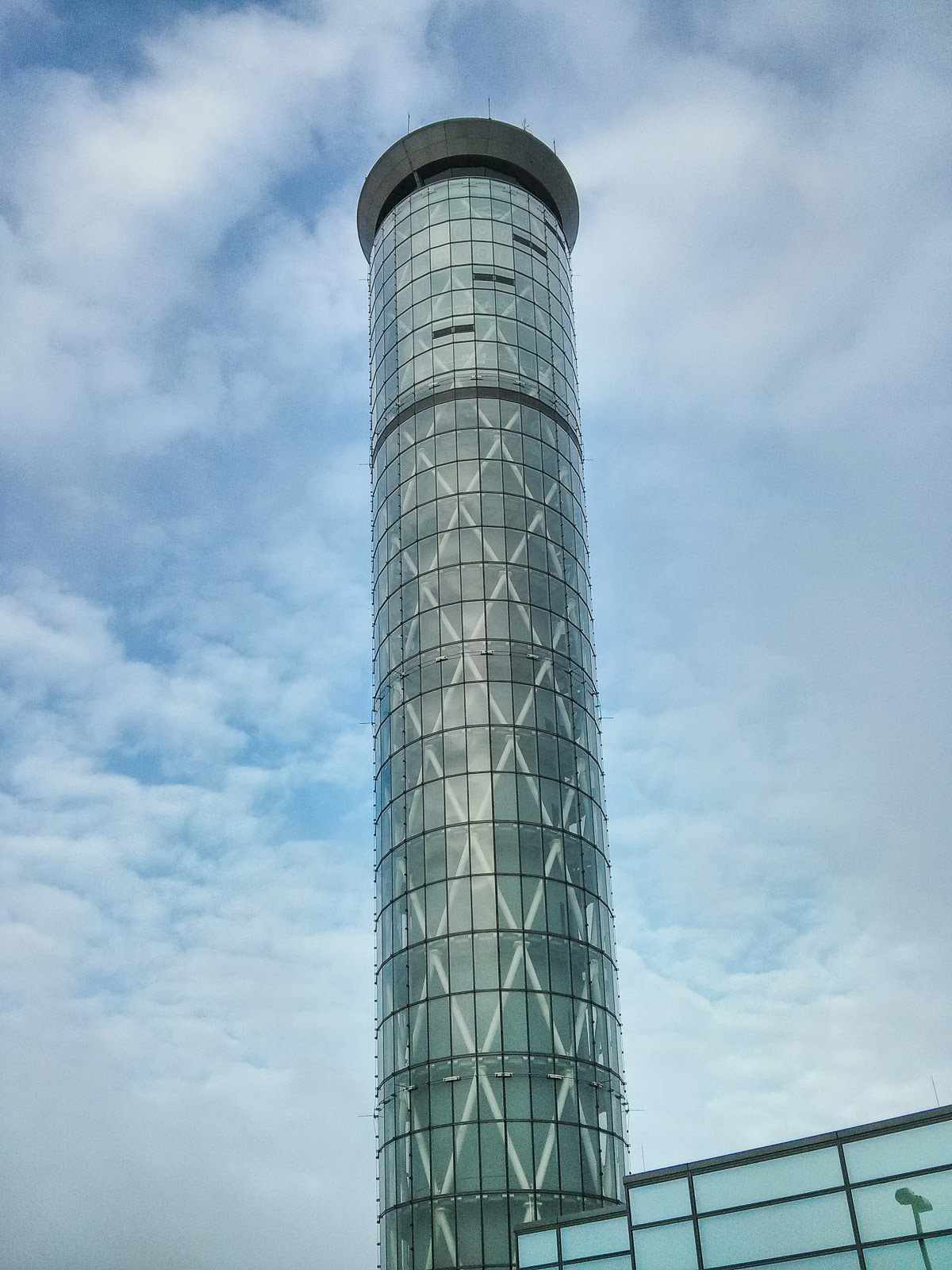 A mile of runway will take you anywhere.: Up in the tower