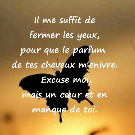 message d'amour tu me manque