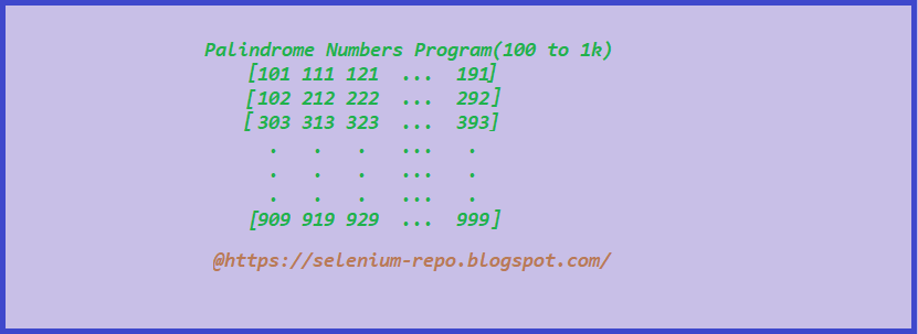 Palindrome Number Program In Java ~ Selenium Automation
