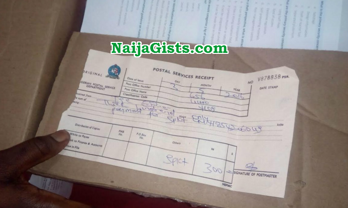 Photos: Nigerian Postal Service, NIPOST Staff Steal Phone Sent To Lady ...