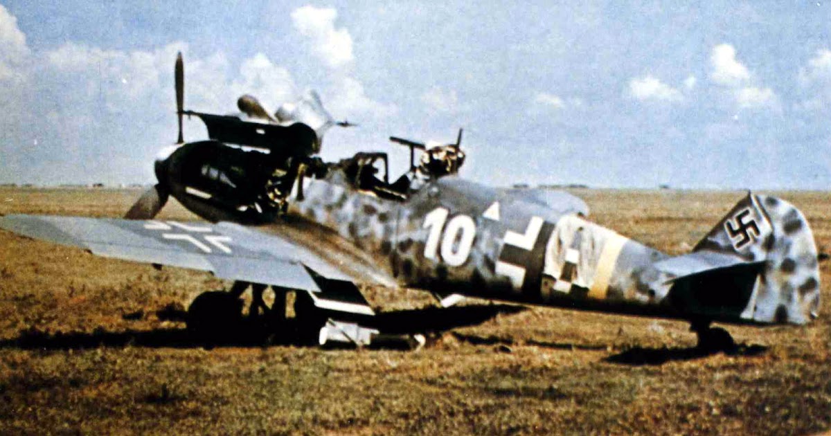 World War II in Color: Bf 109 of JG 52 awaits Further Action